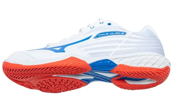 Mizuno Wave Claw 2 Athletic Shoes - White/blue/red