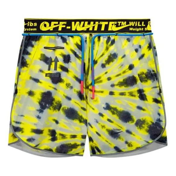 Nike X Off-white Crossover Tie Dye Shorts - Yellow