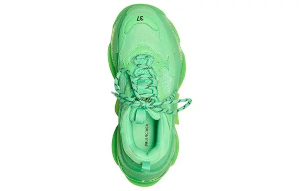 Balenciaga Triple S Clear Sole Trainer - Green