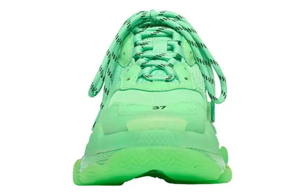 Balenciaga Triple S Clear Sole Trainer - Green