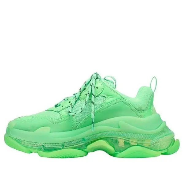 Balenciaga Triple S Clear Sole Trainer - Green