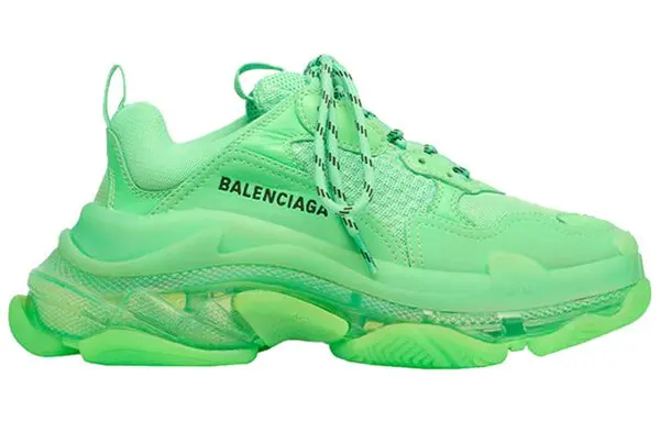 Balenciaga Triple S Clear Sole Trainer - Green