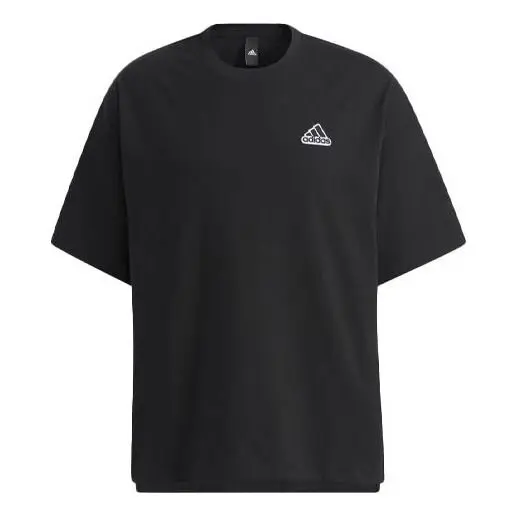 Adidas M Badge Tee Sports Round Collar Male - Black
