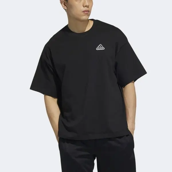 Adidas M Badge Tee Sports Round Collar Male