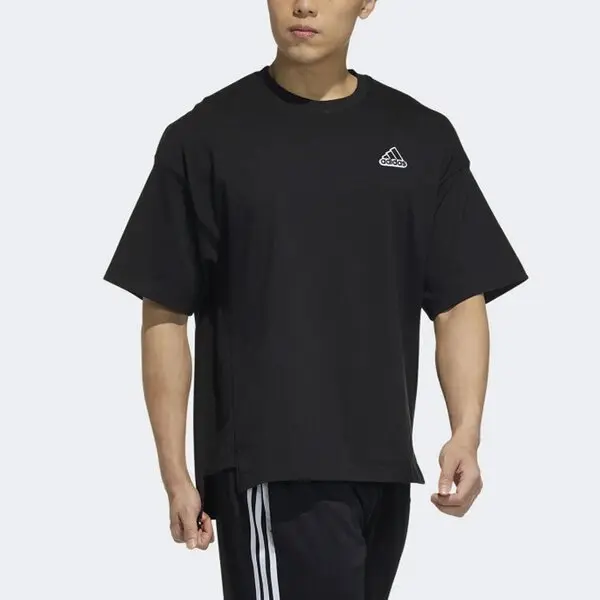 Adidas M Badge Tee Sports Round Collar Male