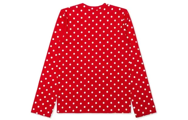 Play Comme Des Garcon Polka Dot Long Sleeve Tee