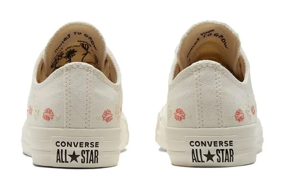 CONVERSE Chuck Taylor All Star Low Top Embroidered Floral Sneakers