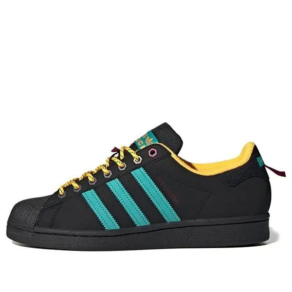 Adidas Superstar 'popped Color' Sneakers - Black