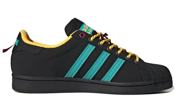 Adidas Superstar 'popped Color' Sneakers - Black