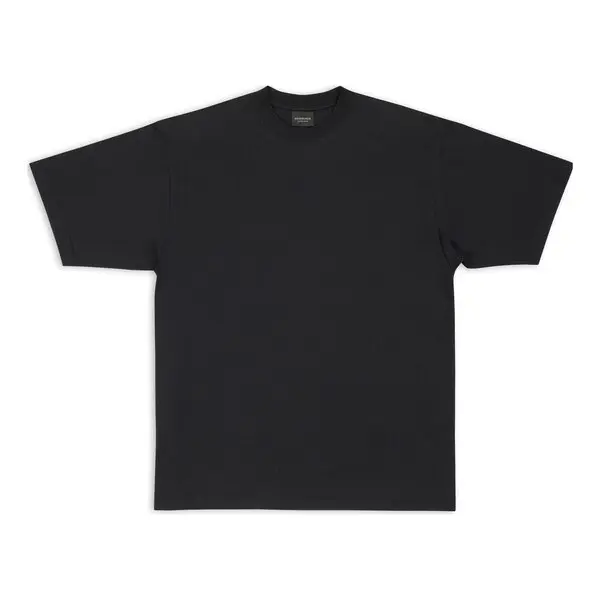 Balenciaga Care Label T-shirt Medium Fit - Black