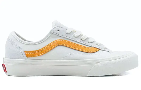 VANS Style 36 Canvas Low Top Sneakers - White/yellow