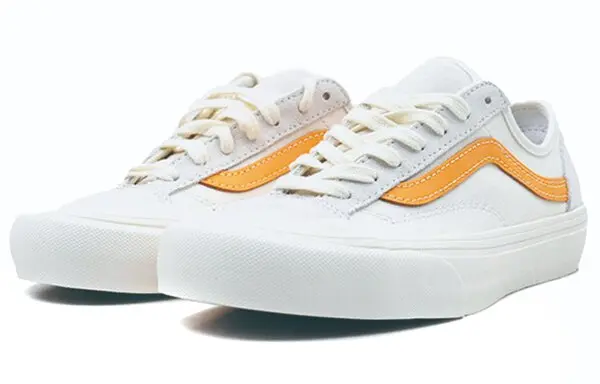 VANS Style 36 Canvas Low Top Sneakers - White/yellow