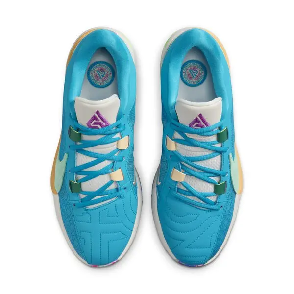 Nike Zoom Freak "greece X Nigeria" Sneakers - Blue Lightning/emerald Rise/phantom