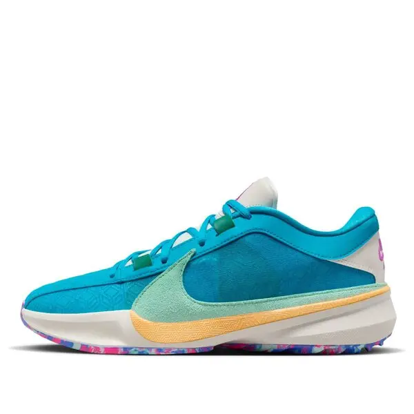 Nike Zoom Freak "greece X Nigeria" Sneakers - Blue Lightning/emerald Rise/phantom