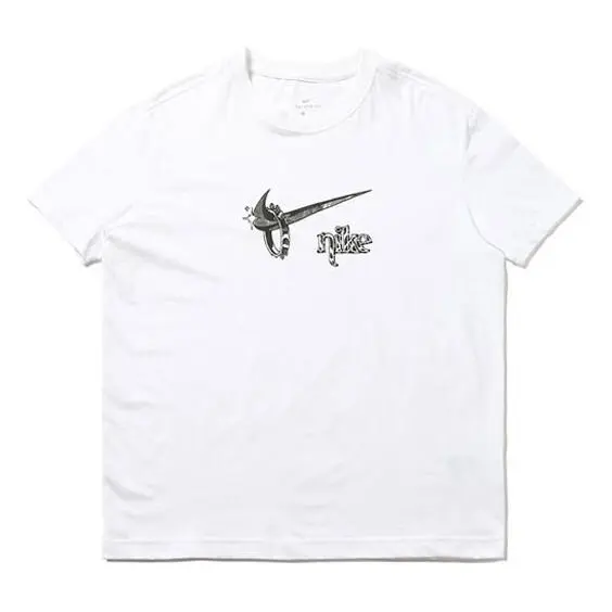 Nike Boyfriend Fit Casual Short Sleeve T-shirt - White
