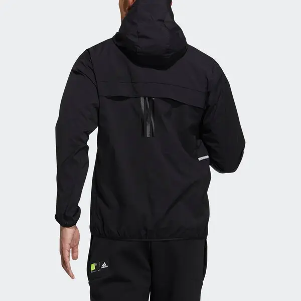 Adidas Sports Hooded Windbreaker Jacket - Black