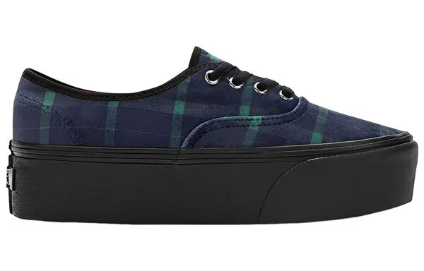 VANS Authentic Platform Checked Sneakers - Blue/black