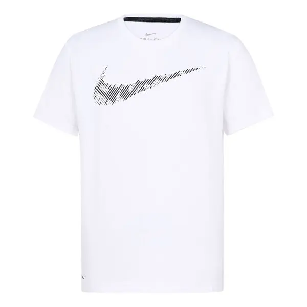 Nike Dri-fit Training Short Sleeve Shirt - White