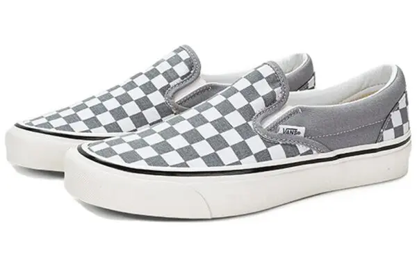 VANS Checkerboard Slip-on Sneakers - Grey/white
