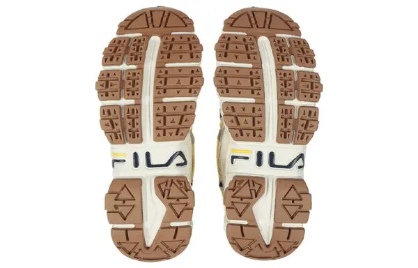 FILA Lace-up Athletic Sneakers - Graywhitebrown