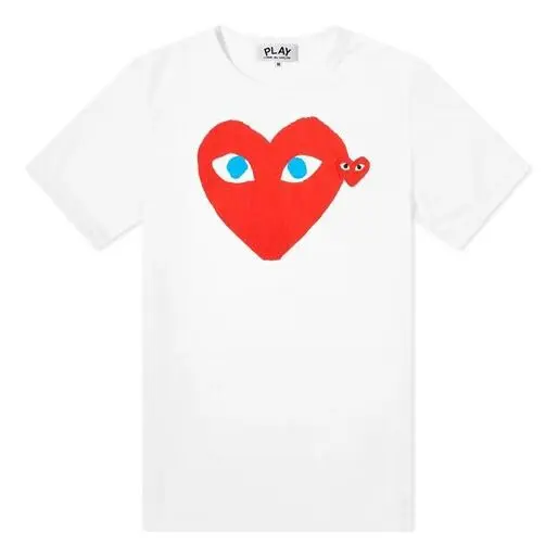 Play Comme Des Garcon Blue Eyes Logo Tee