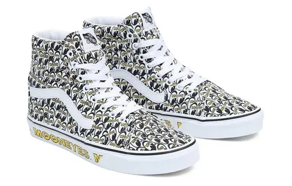 VANS Mooneyes X Sk8-hi High Top Sneakers - Black/white