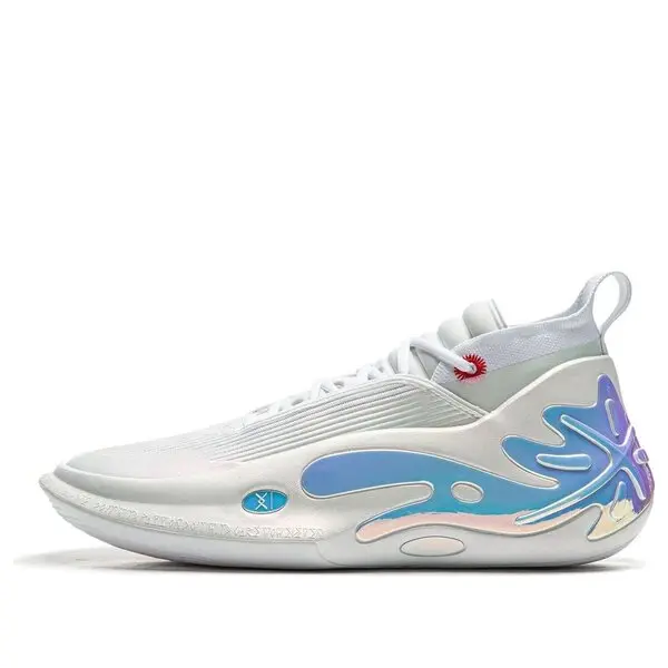 LI-NING Way Of Wade "flash Silver" Athletic Sneakers - Silver/white/blue