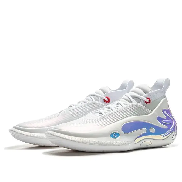 LI-NING Way Of Wade "flash Silver" Athletic Sneakers - Silver/white/blue