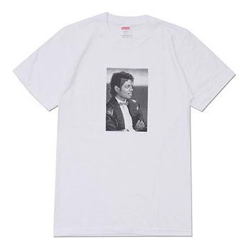 Supreme Ss17 Michael Jackson Tee Printing Character Short Sleeve - White