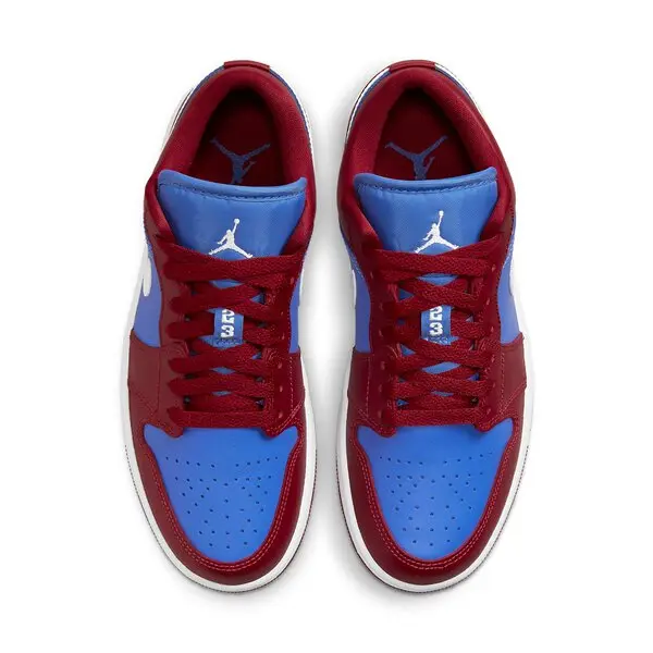 JORDAN 1 Low Sneakers - Blue/red