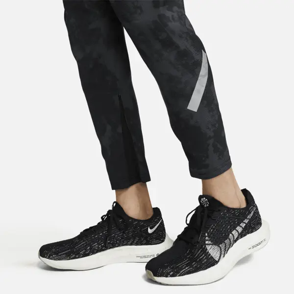 Nike Reflective Quick-drying Running Training Breathable Sports Cuff Pants - Black