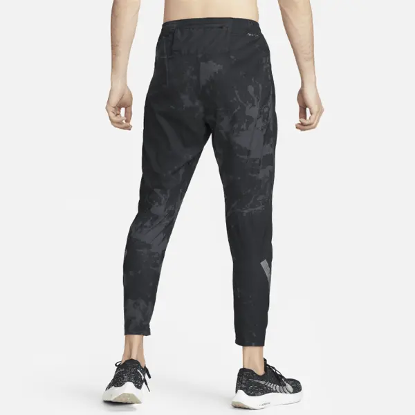 Nike Reflective Quick-drying Running Training Breathable Sports Cuff Pants - Black
