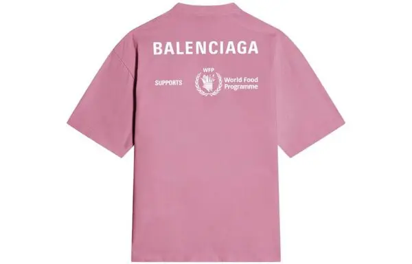 Balenciaga X Wfp T-shirt Medium Fit - Pink