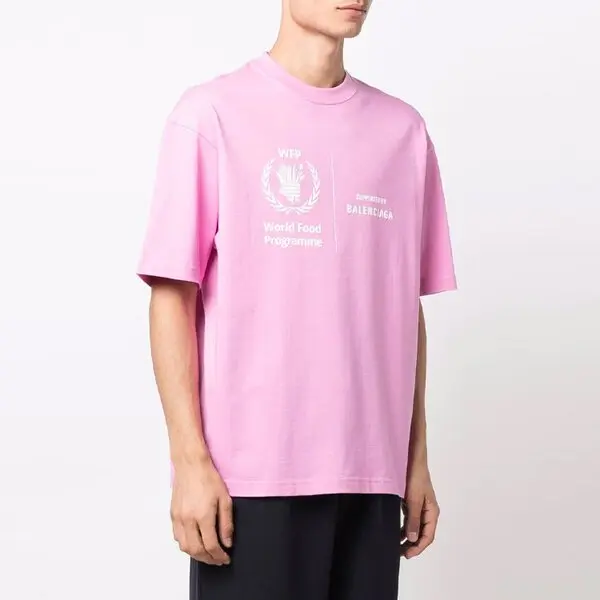 Balenciaga X Wfp T-shirt Medium Fit - Pink