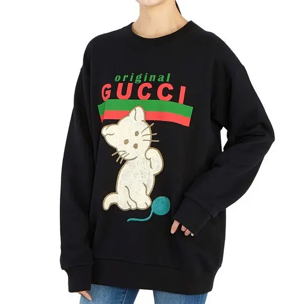 Gucci Cat Logo Pullover
