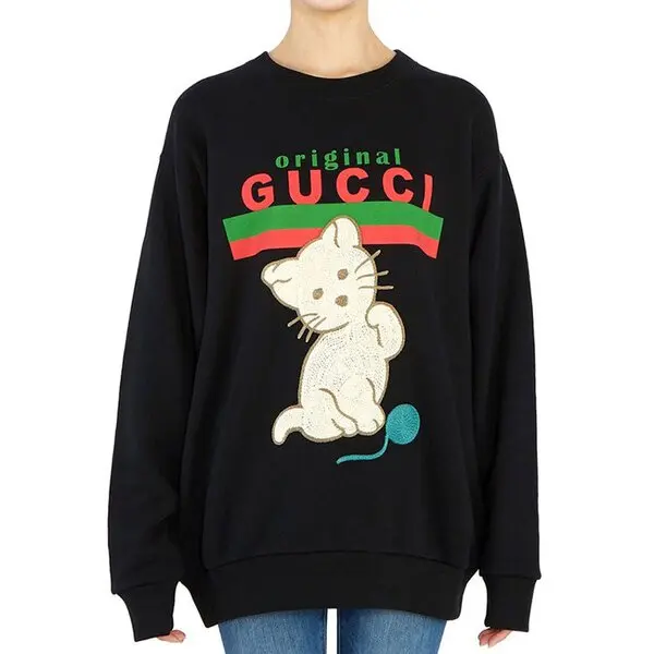 Gucci Cat Logo Pullover