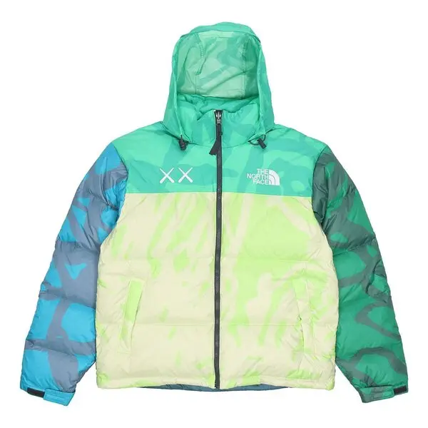 The North Face X Kaws 1996 Nuptse 700 Puffer Jacket - Green