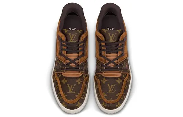 LOUIS VUITTON Trainer Sneakers - Brown/white/black