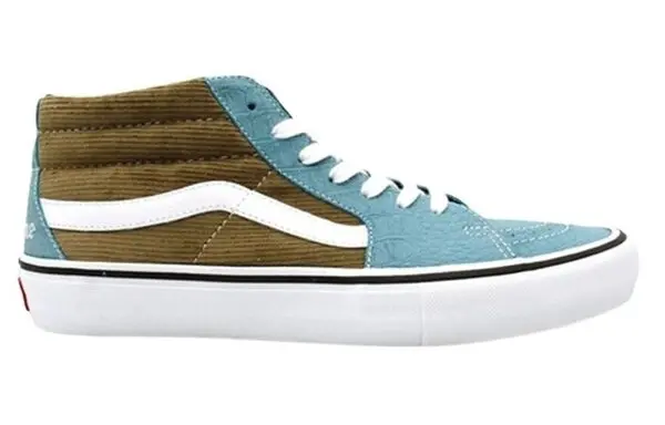 VANS Supreme X Sk8-mid Pro 'corduroy Croc' Sneakers - Blue