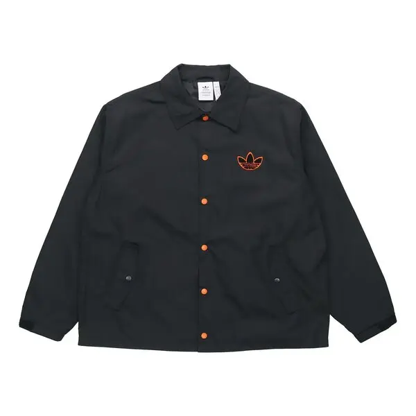 Adidas Originals Embroidered Logo Woven Jacket - Black