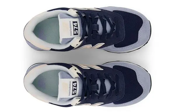 NEW BALANCE 574 Premium Low-top Sneakers - Blue/gray/cream