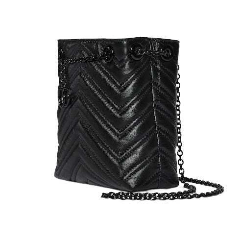 Gucci Gg Marmont Nano Bucket Bag - Black