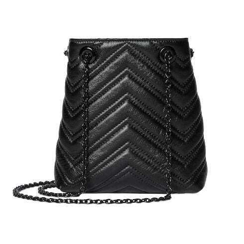 Gucci Gg Marmont Nano Bucket Bag - Black
