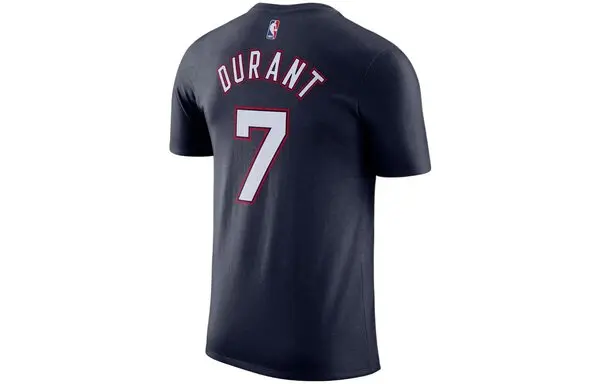 Nike Nba Brooklyn Nets Durant No. 7 T-shirt 'navy White Red