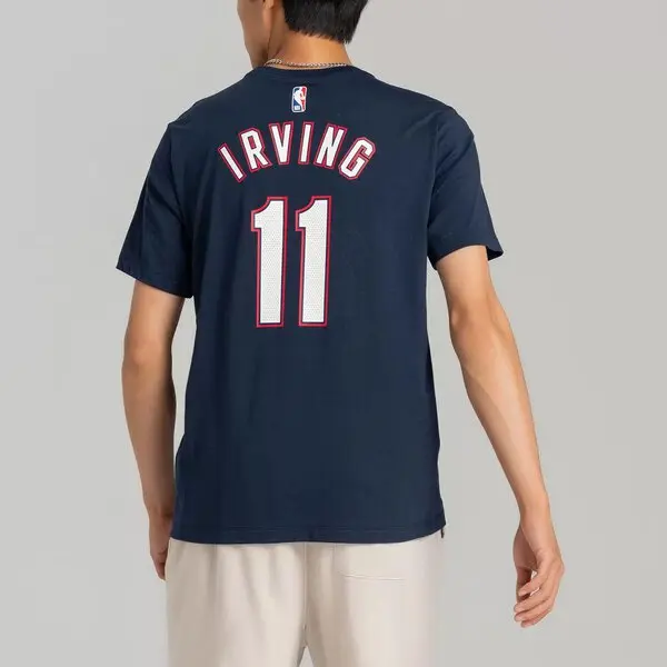 Nike Nba Brooklyn Nets Durant No. 7 T-shirt 'navy White Red