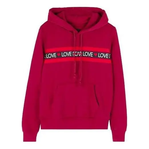 CONVERSE Love The Progress Print Hoodie - Red