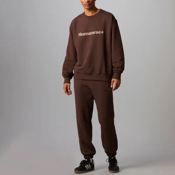 Adidas X Pharrell Humanrace Logo Sweatshirt 'brown