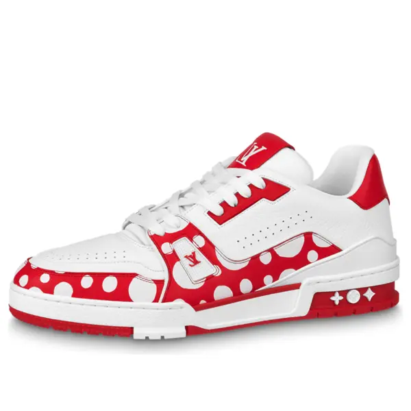 LOUIS VUITTON X Yayoi Kusama "pump It Up" Sneaker - White/red
