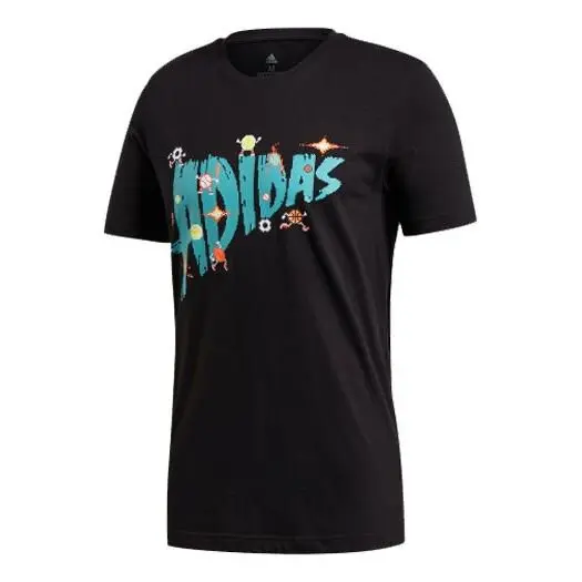 Adidas Short Sleeve Graphic Tee - Black