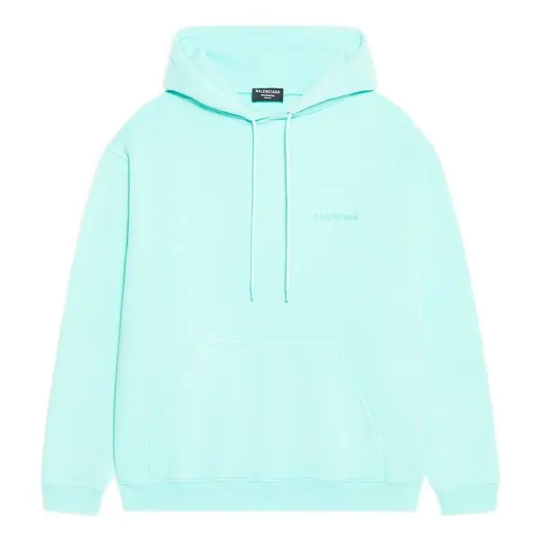 Balenciaga Logo Hoodie - Terquesa